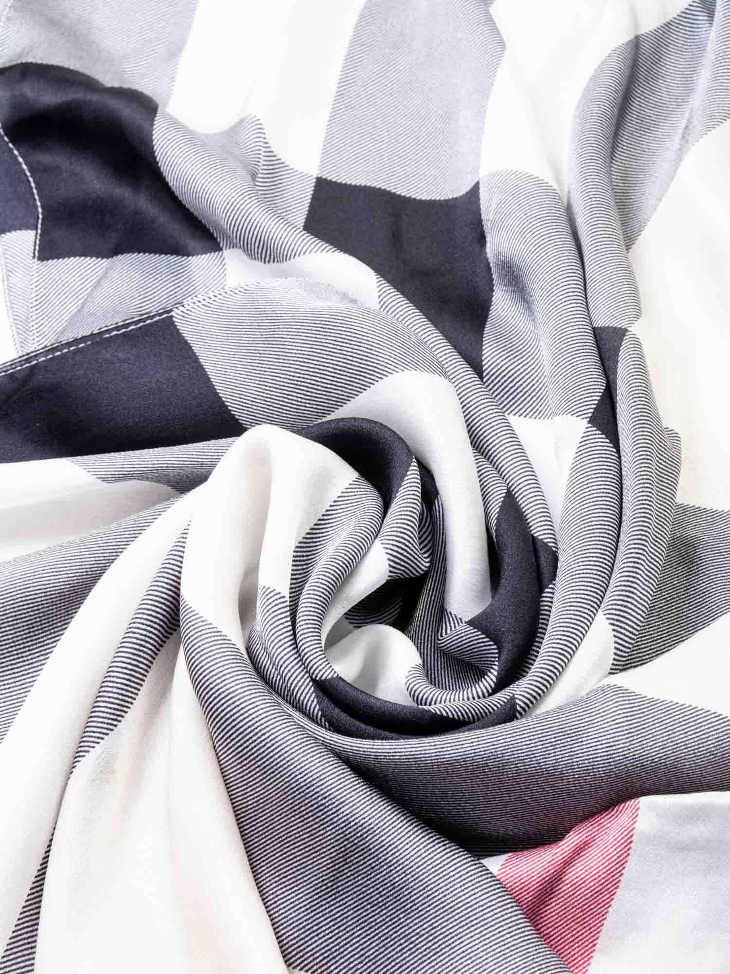 Burberry Silk Mega Check Scarf Multicolor