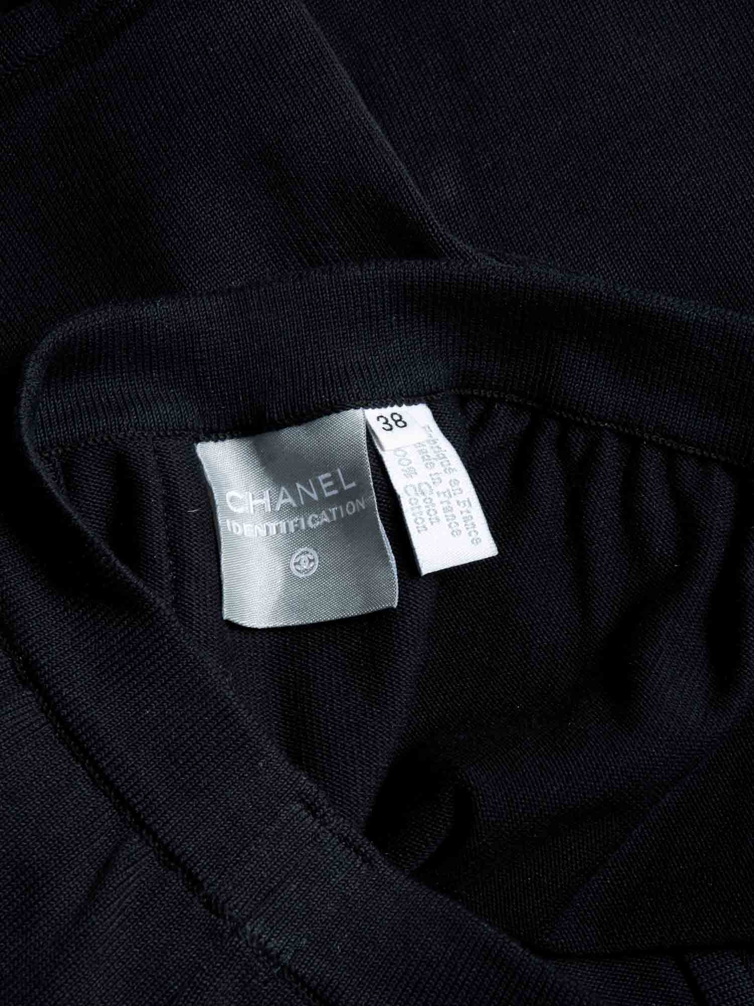 CHANEL CC Logo Cotton Pocketed Shorts Black