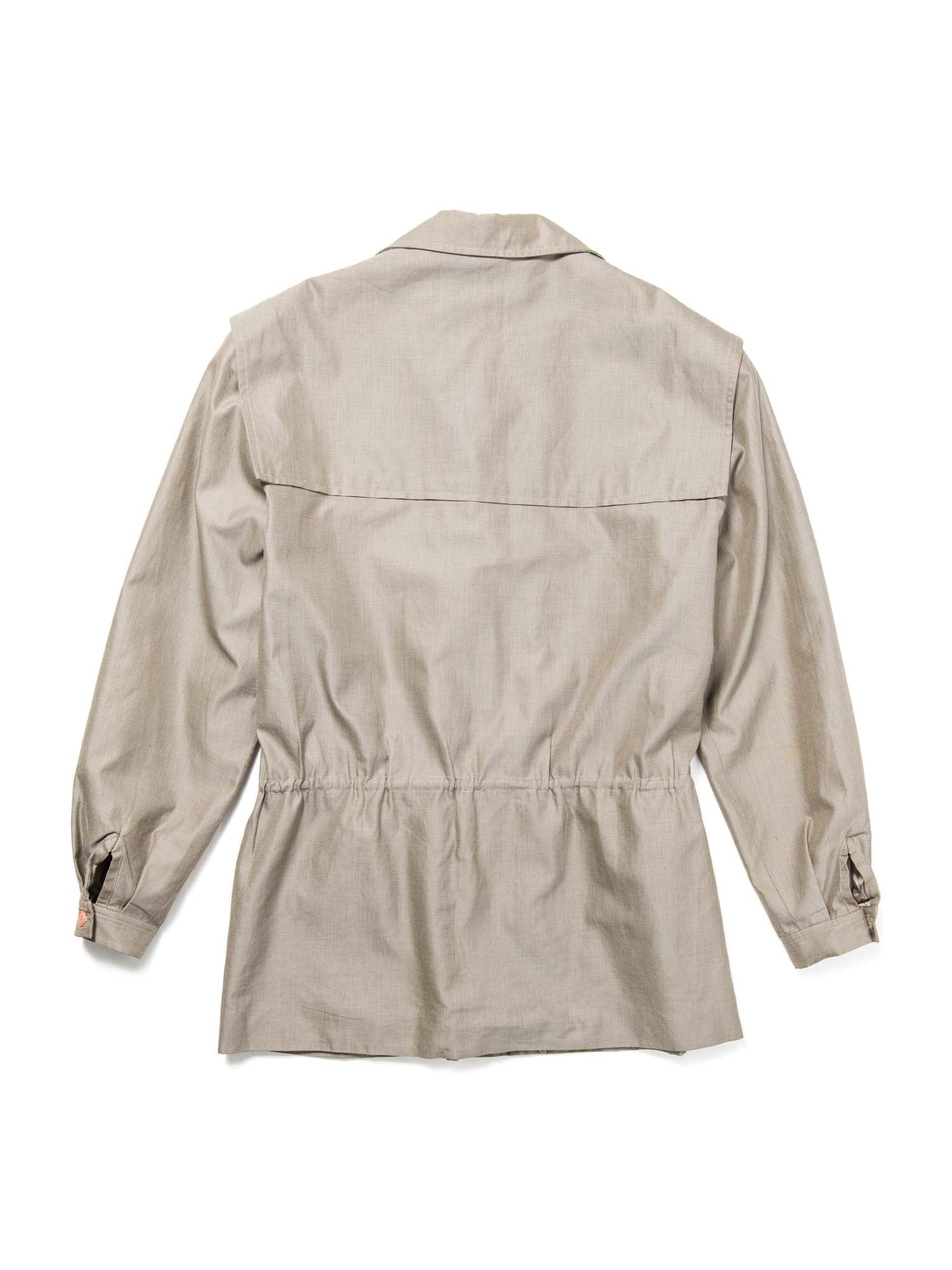 Christian Dior Drawstring Rain Jacket Grey Taupe