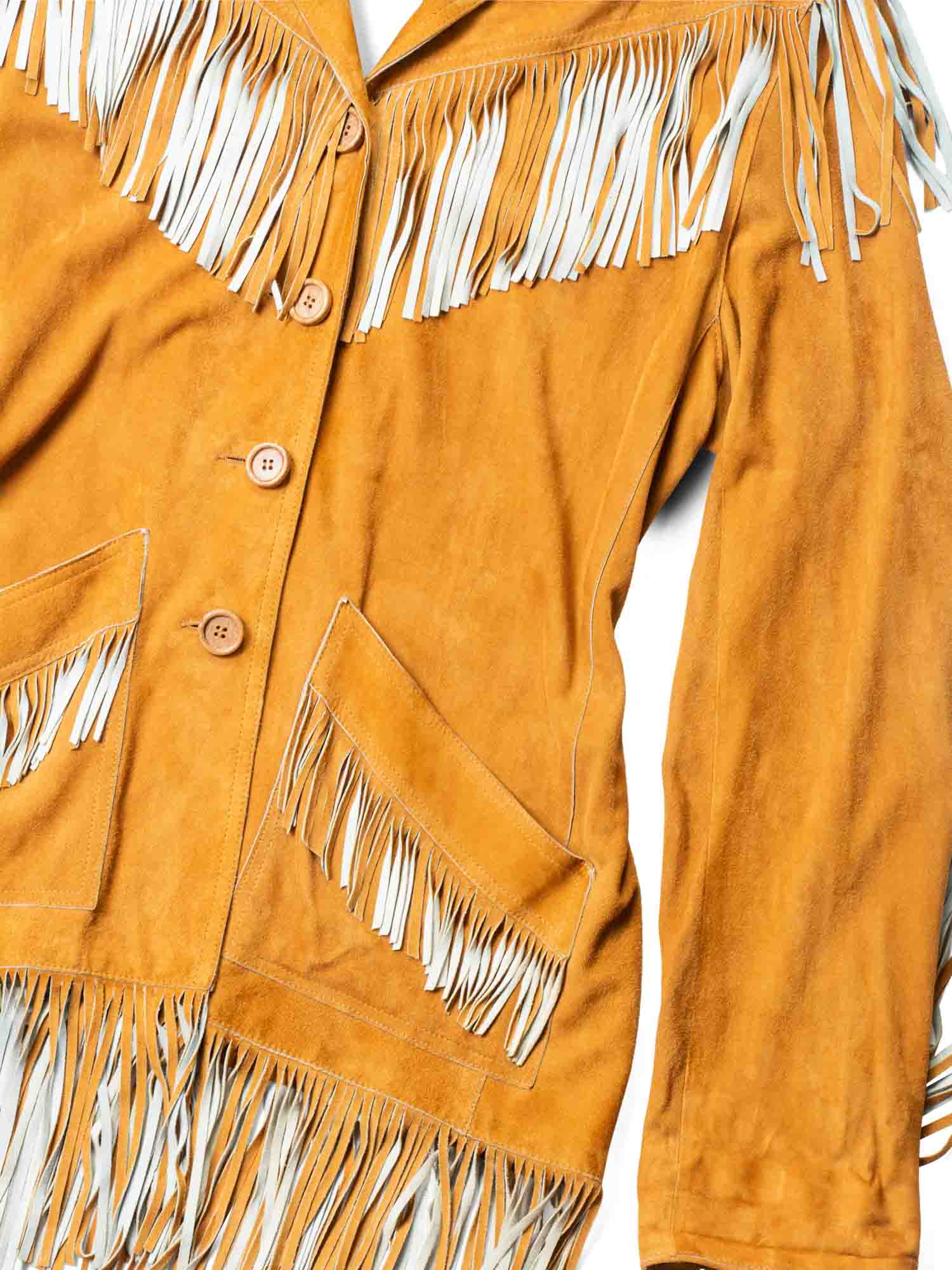 Christian Dior Suede Fringe Western Jacket Brown