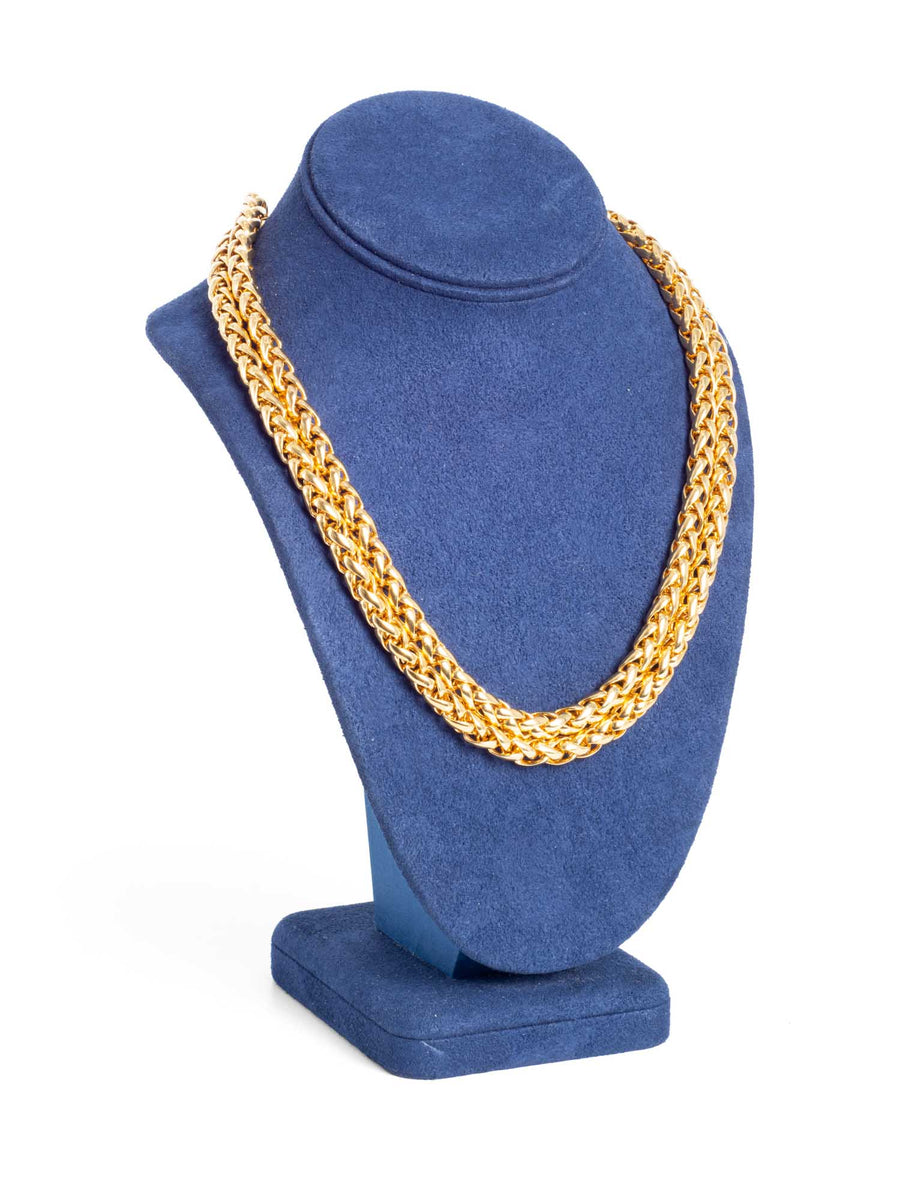Fendi 24K Gold Plated Chunky Chain Necklace