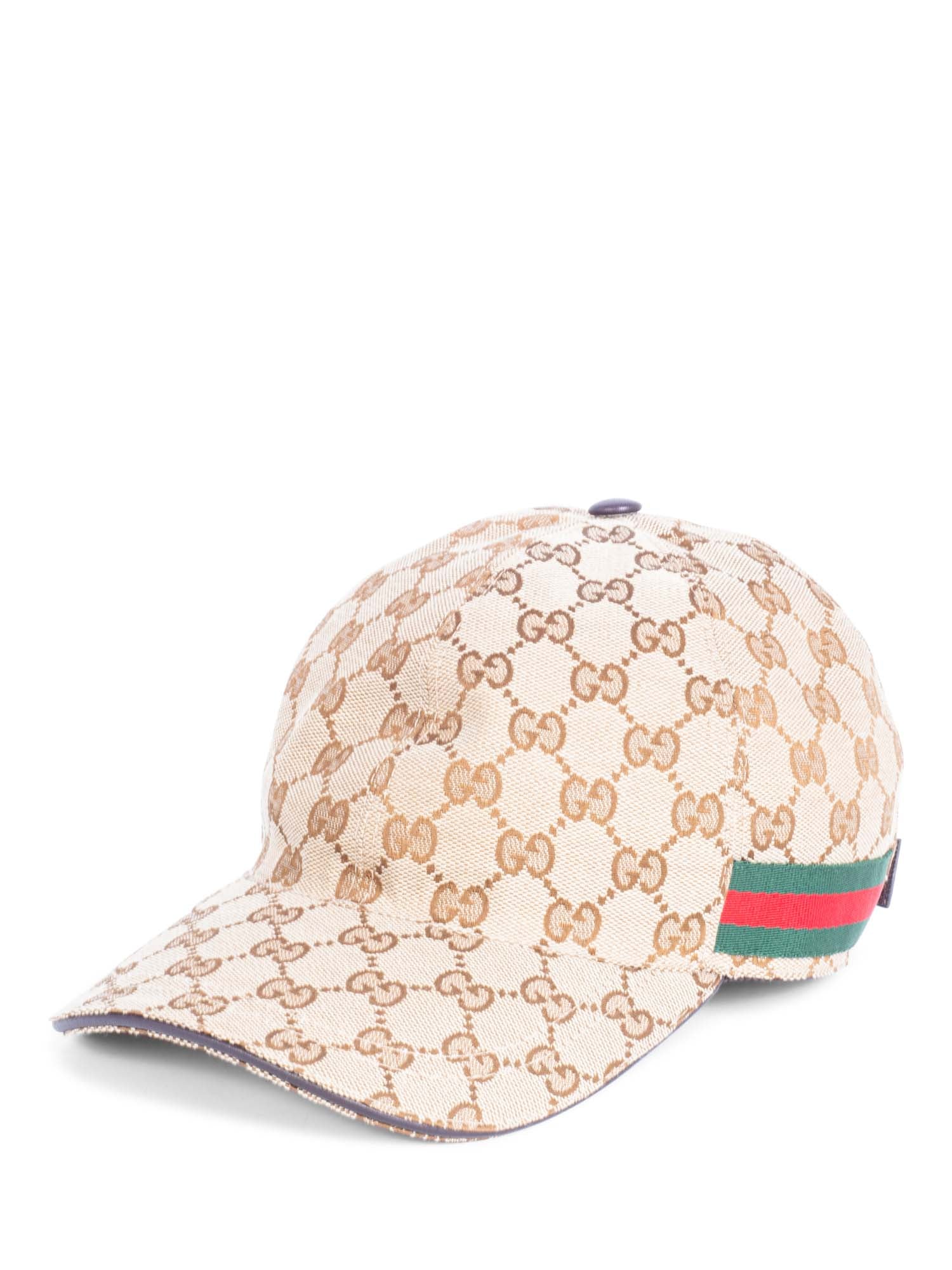 Gucci GG Supreme Logo Webstripe Hat