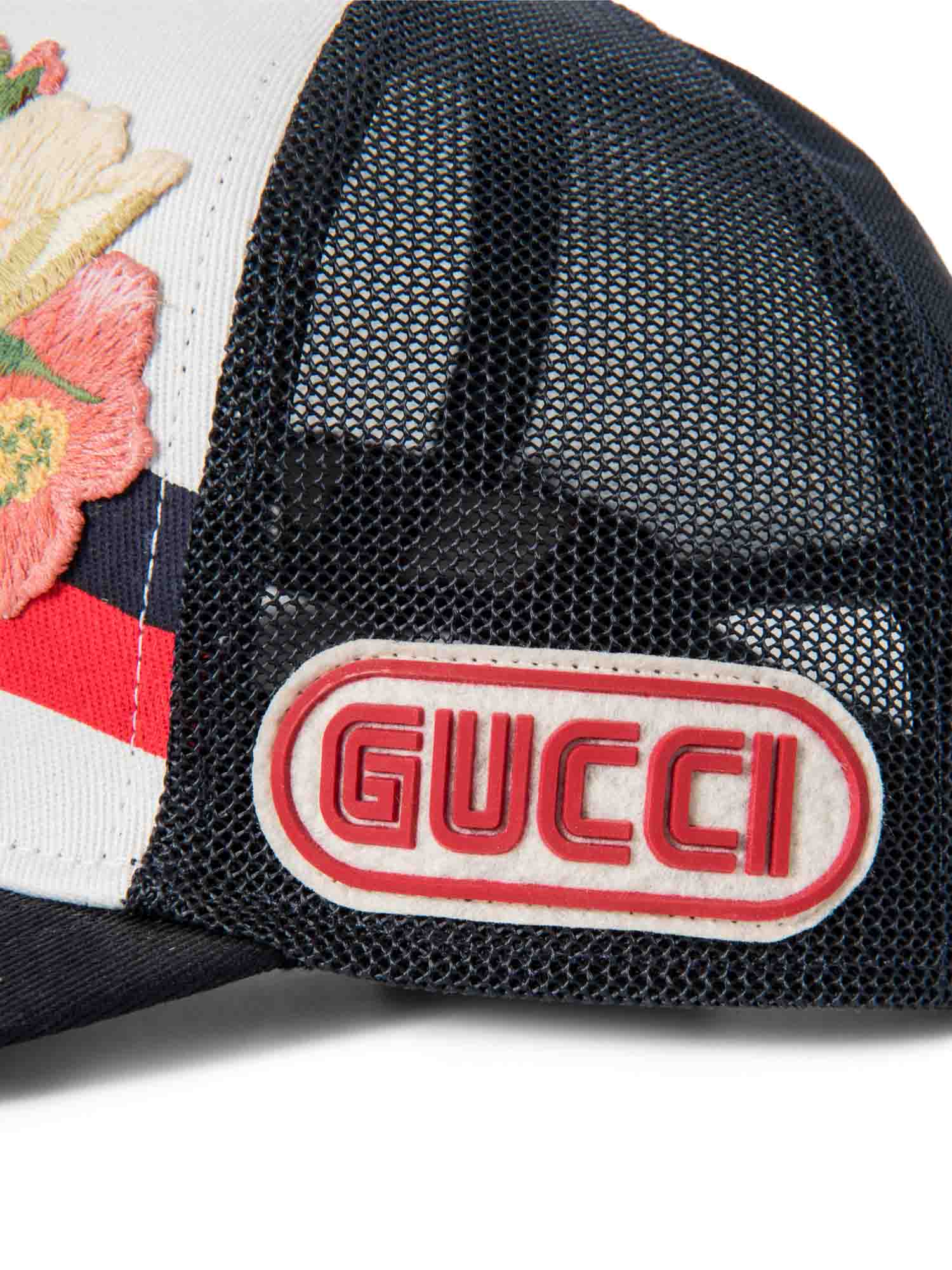 Gucci Logo New York Yankees Baseball Hat Navy White