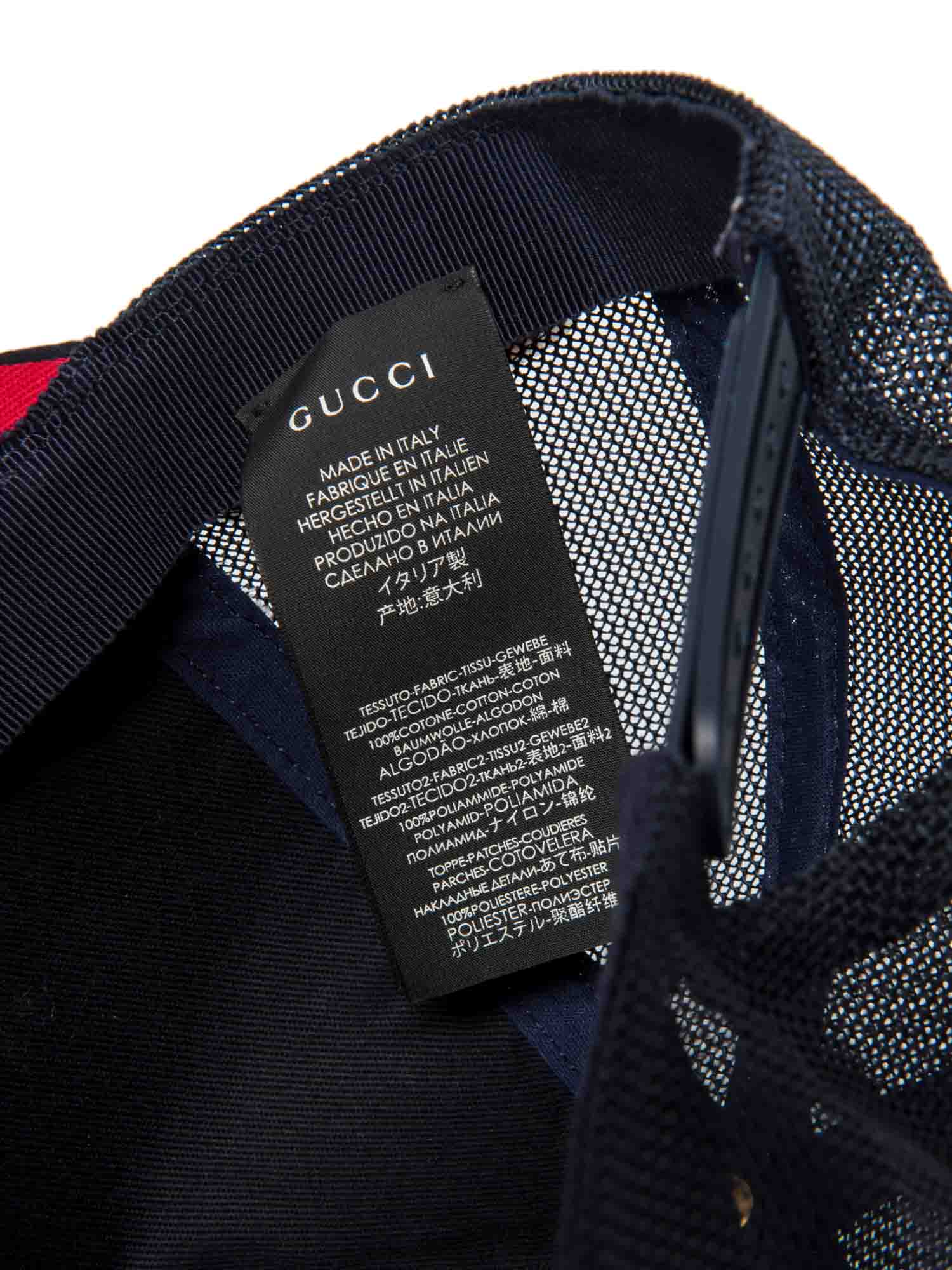 Gucci Logo New York Yankees Baseball Hat Navy White