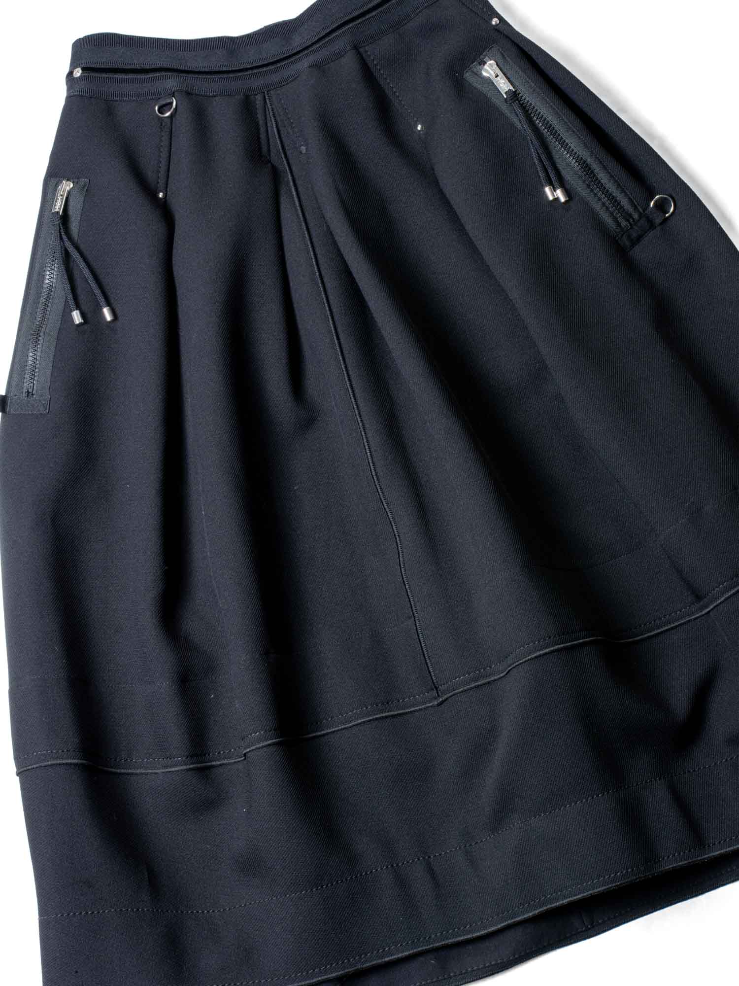 High Tech Logo Utility Skirt Black