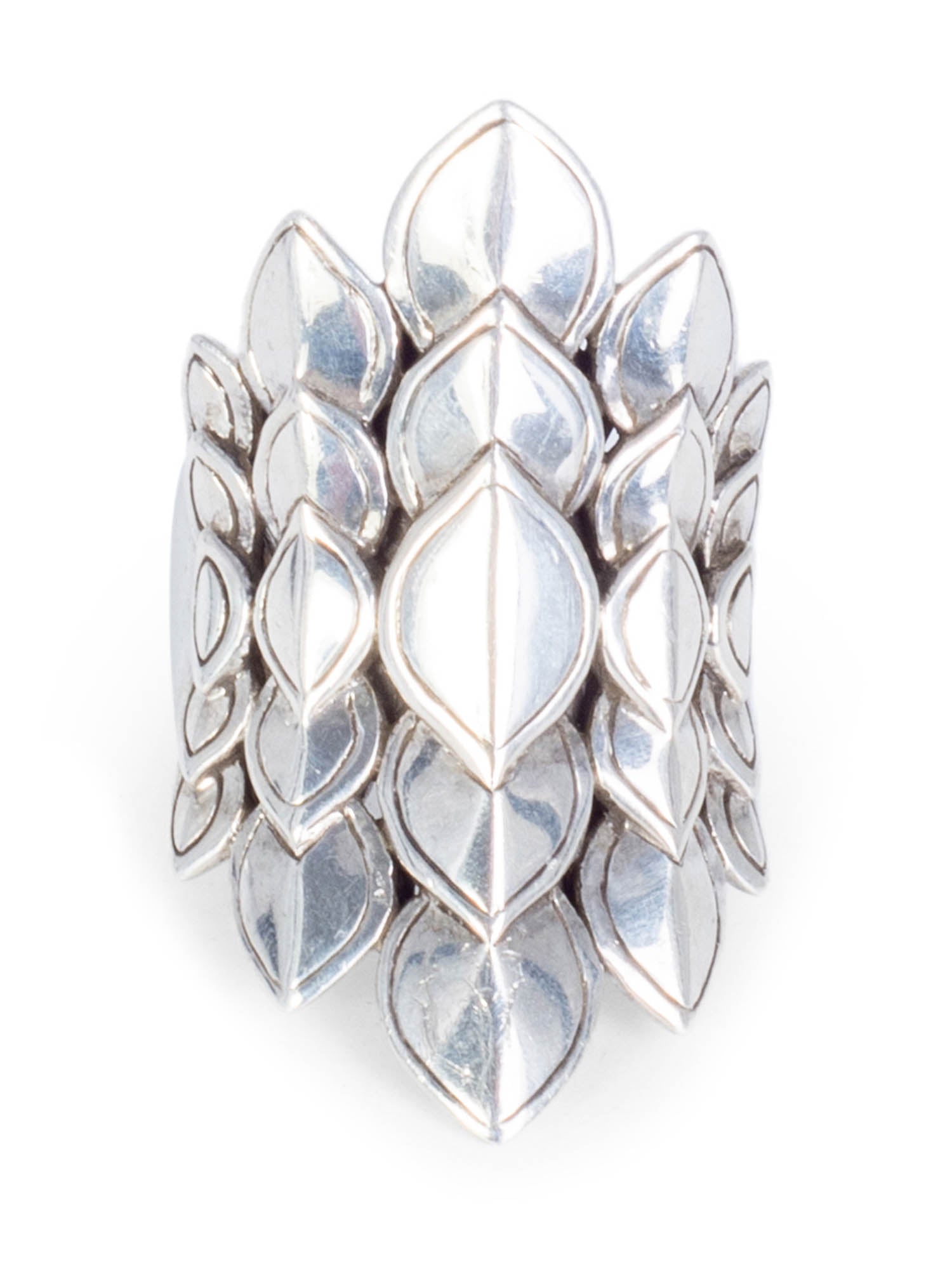 John Hardy Sterling Silver Scaled Ring