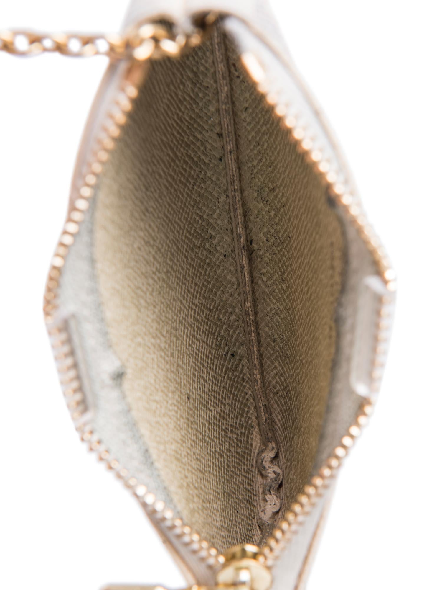 Louis Vuitton Damier Azur Credit Card Wallet Beige