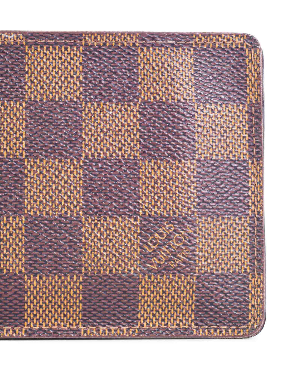 Louis Vuitton Damier Ebene Bifold Wallet Brown