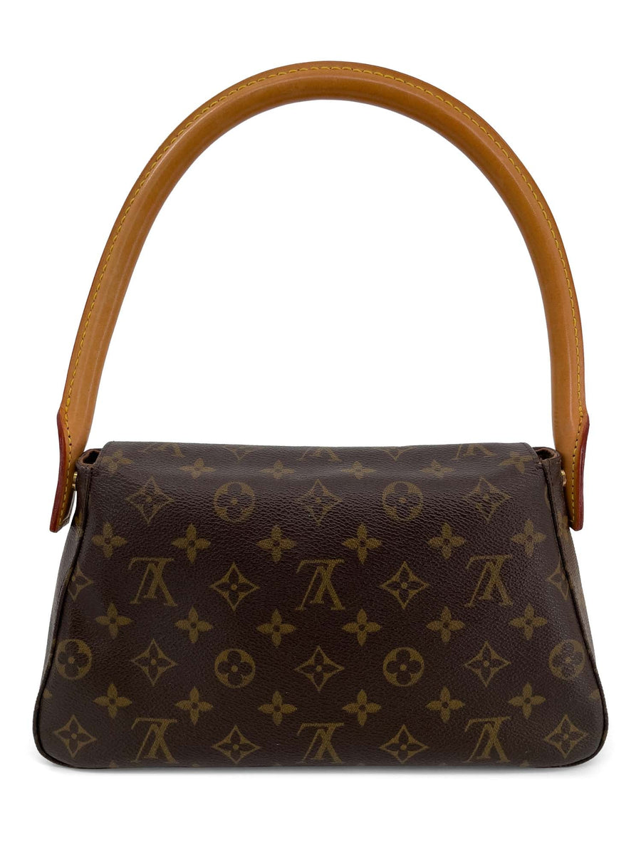 Louis Vuitton Monogram Mini Looping Bag Brown