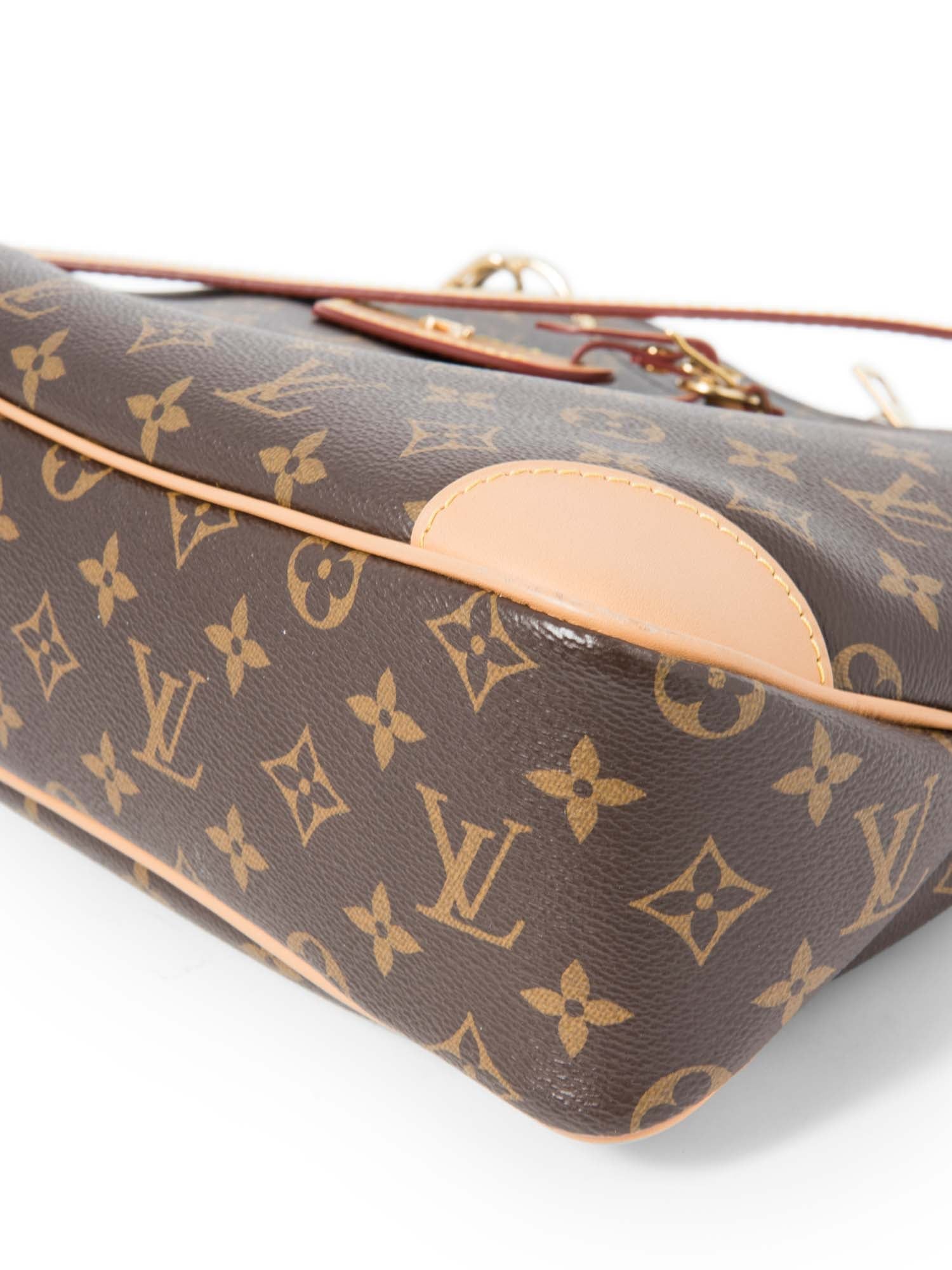 Louis Vuitton Monogram Odeon MM Messenger Bag Brown
