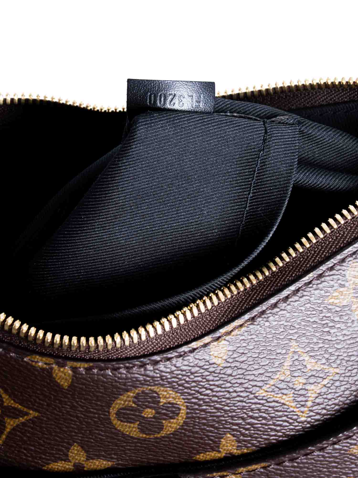Louis Vuitton Monogram Odeon MM Messenger Bag Brown Black