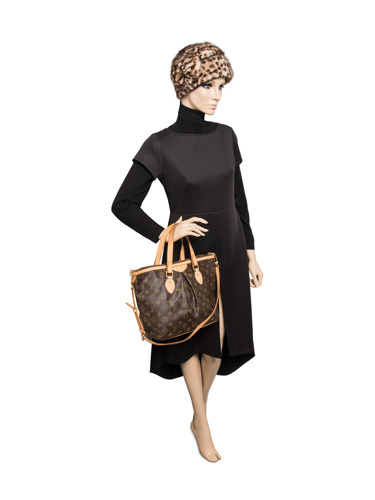 Louis Vuitton Monogram Palermo Shopper Bag PM Brown