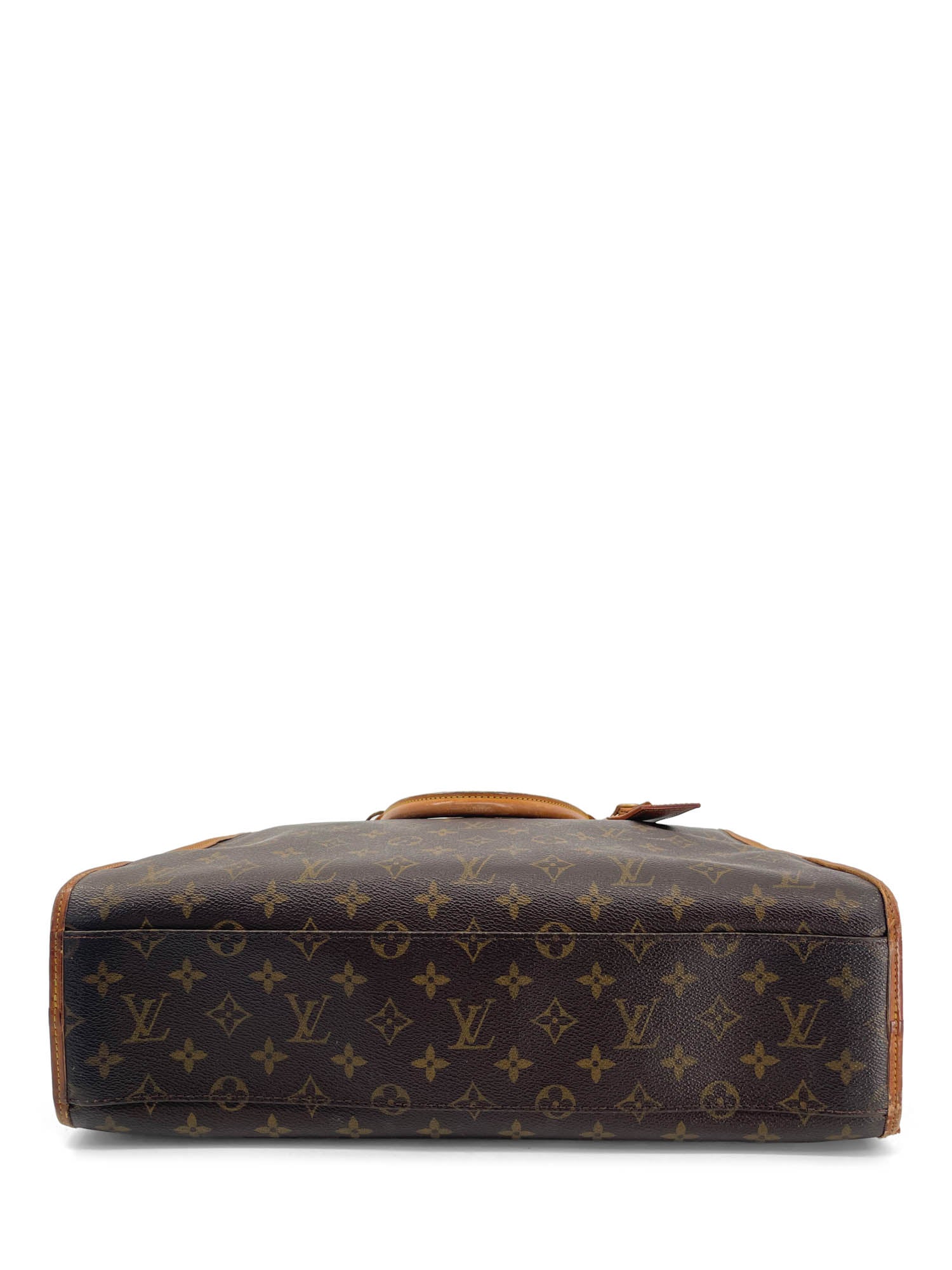 Louis Vuitton Vintage Monogram Top Handle Shopper Bag Brown