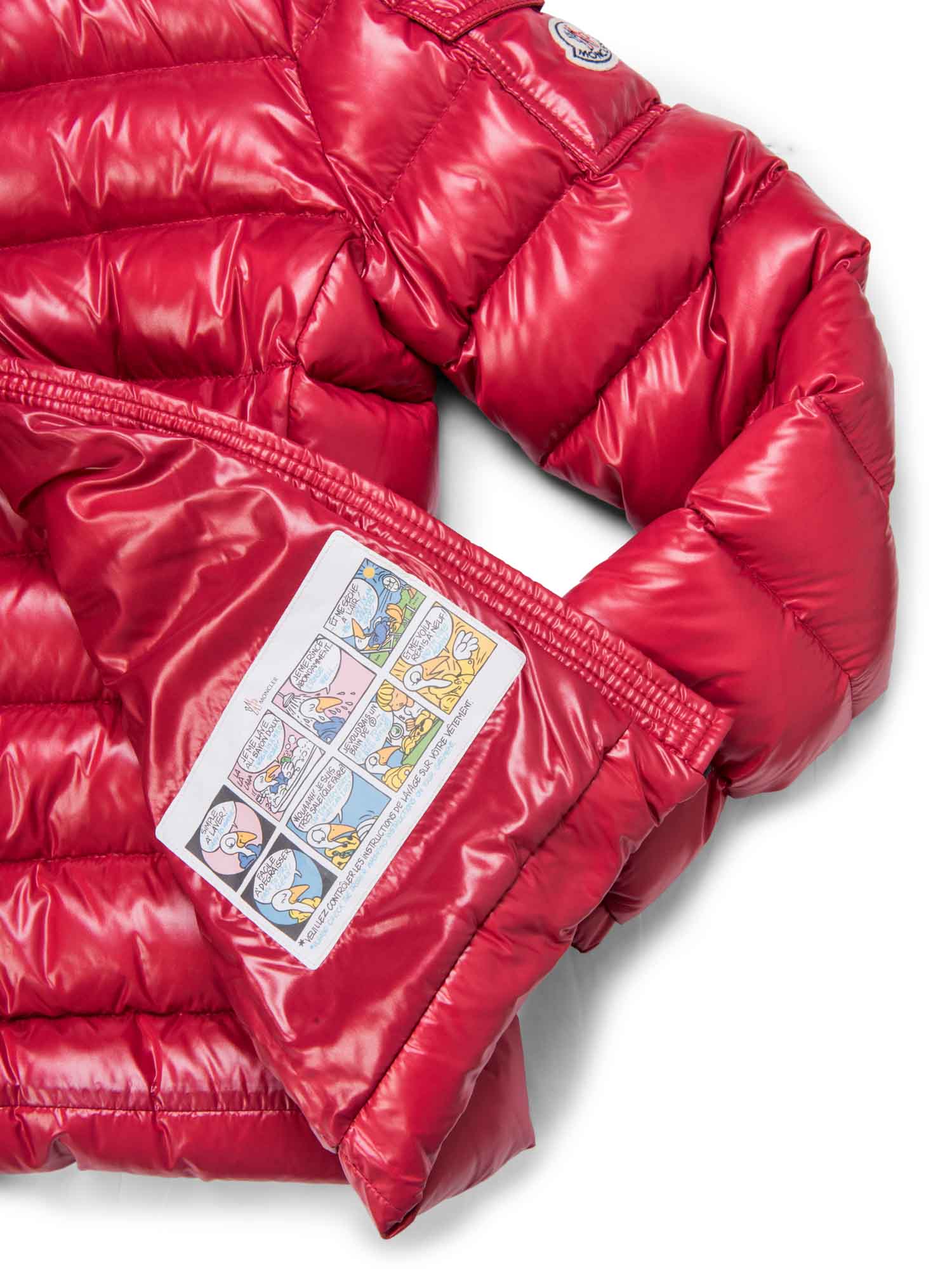 Moncler Logo Quilted Down Puffer Jacket Red