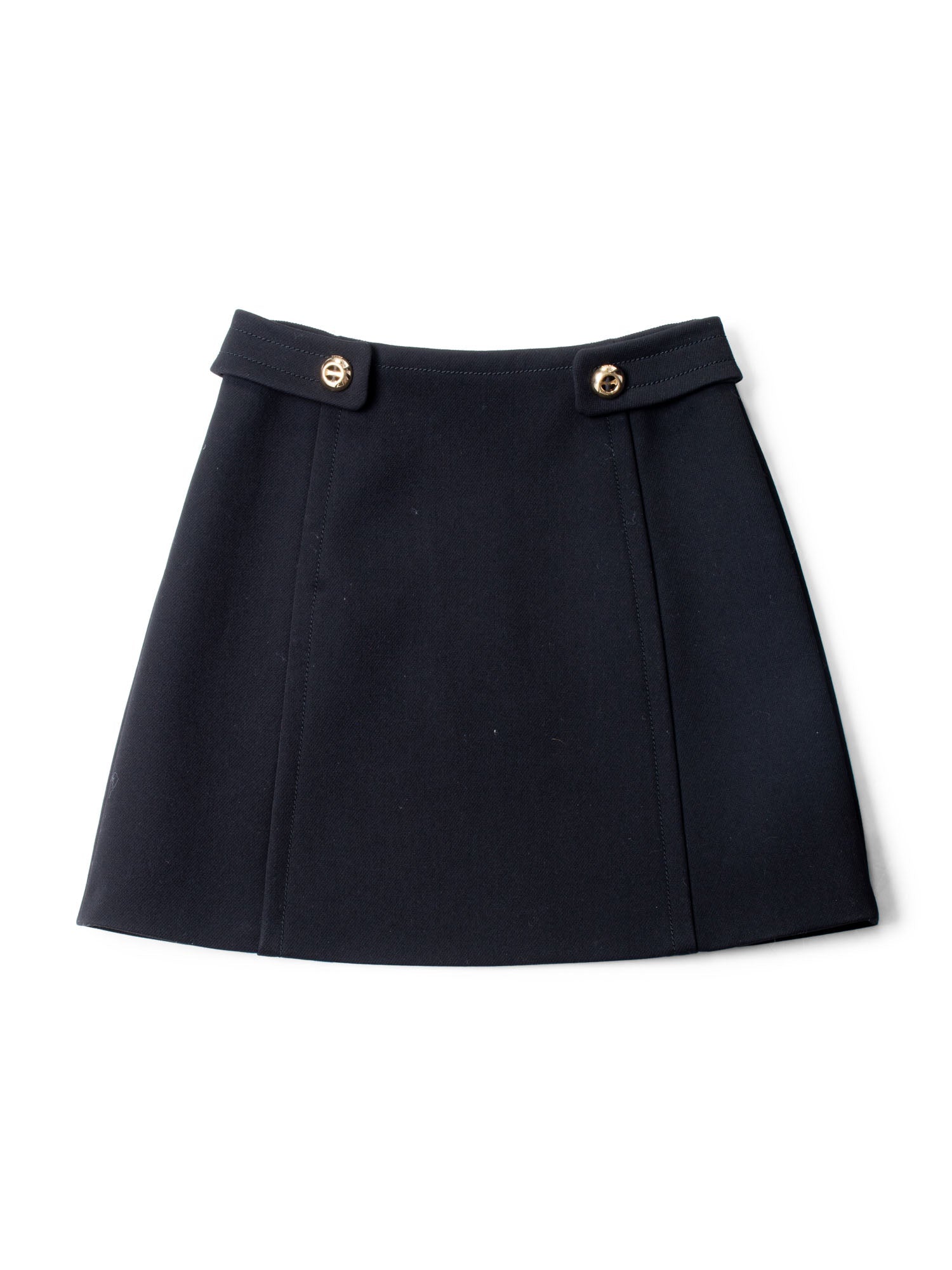 Prada Mini Skirt Black Gold