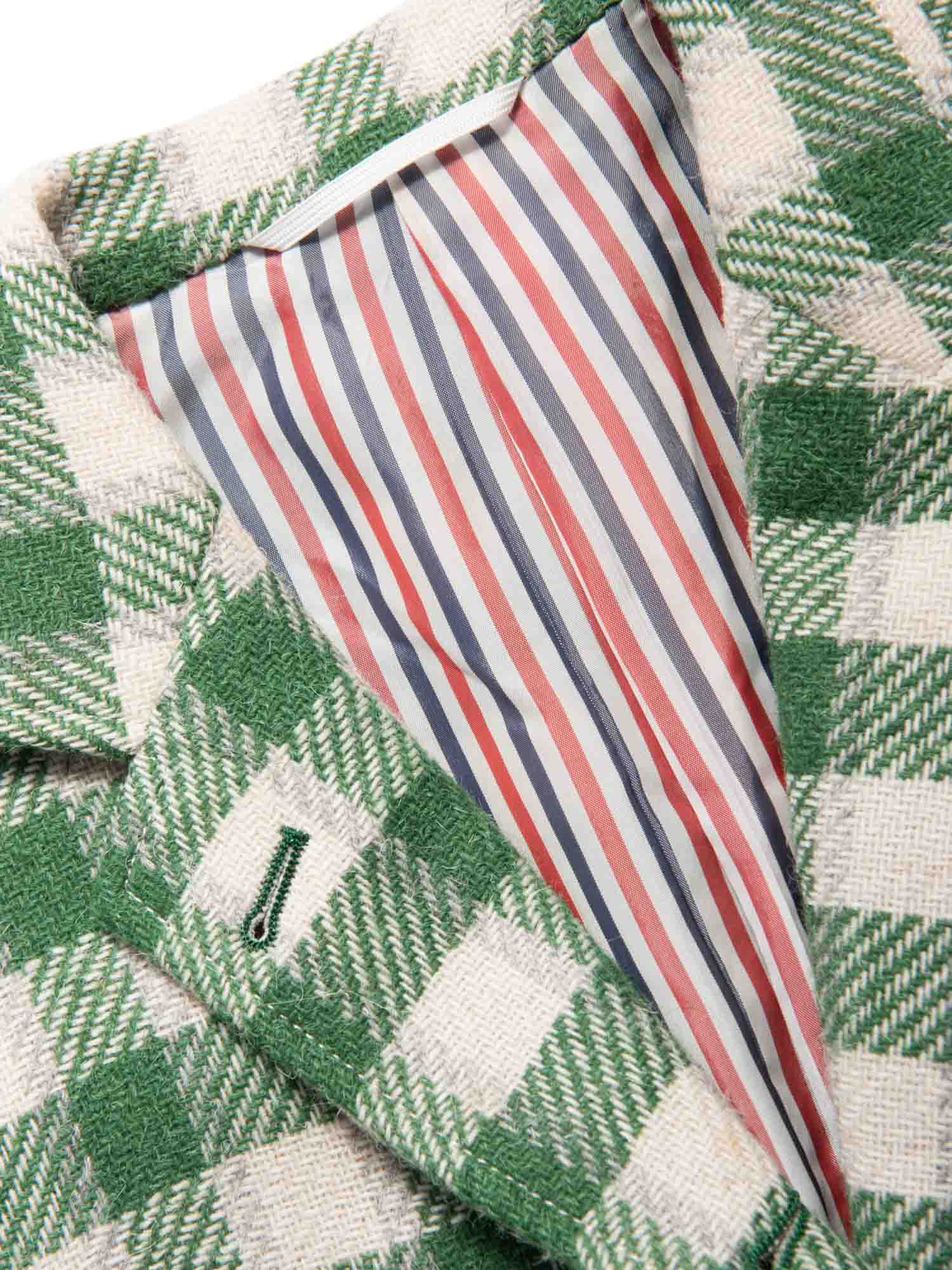 Thom Browne Wool Checkered Pocket Jacket Green