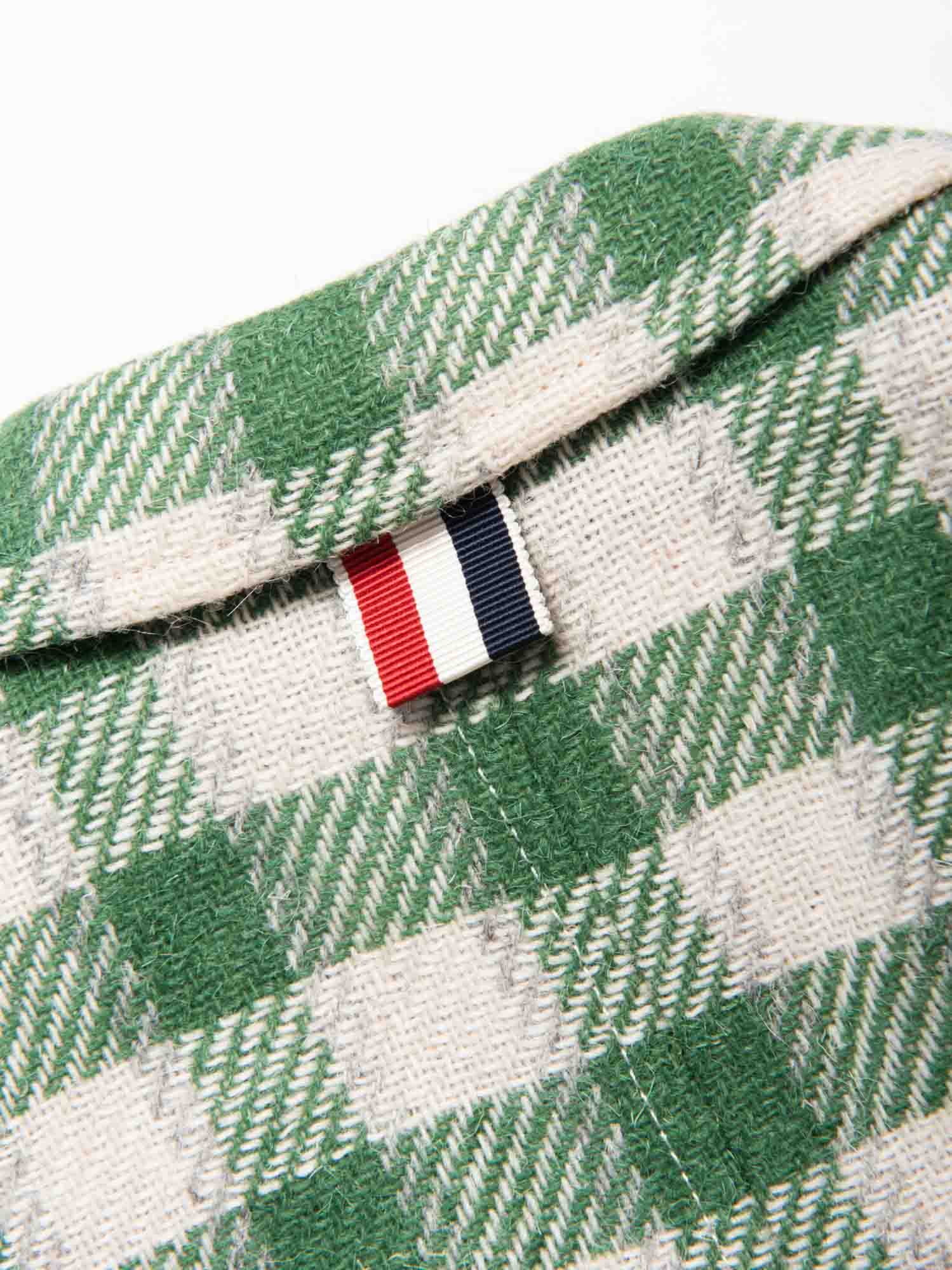 Thom Browne Wool Checkered Pocket Jacket Green