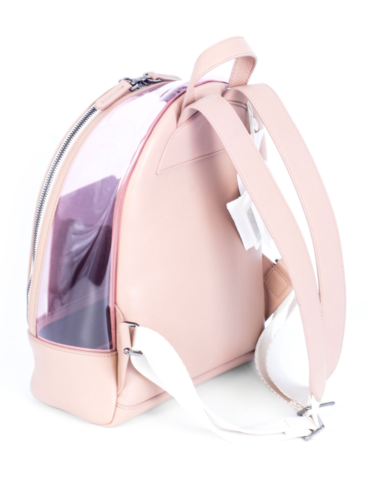 Brunello Cucinelli Leather Clear Molini Backpack Taupe