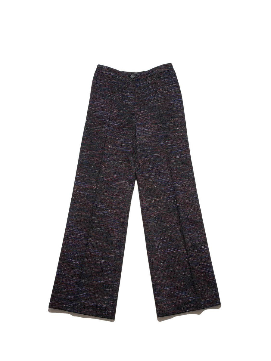 CHANEL Wool Tweed Pant Suit Set Multicolor