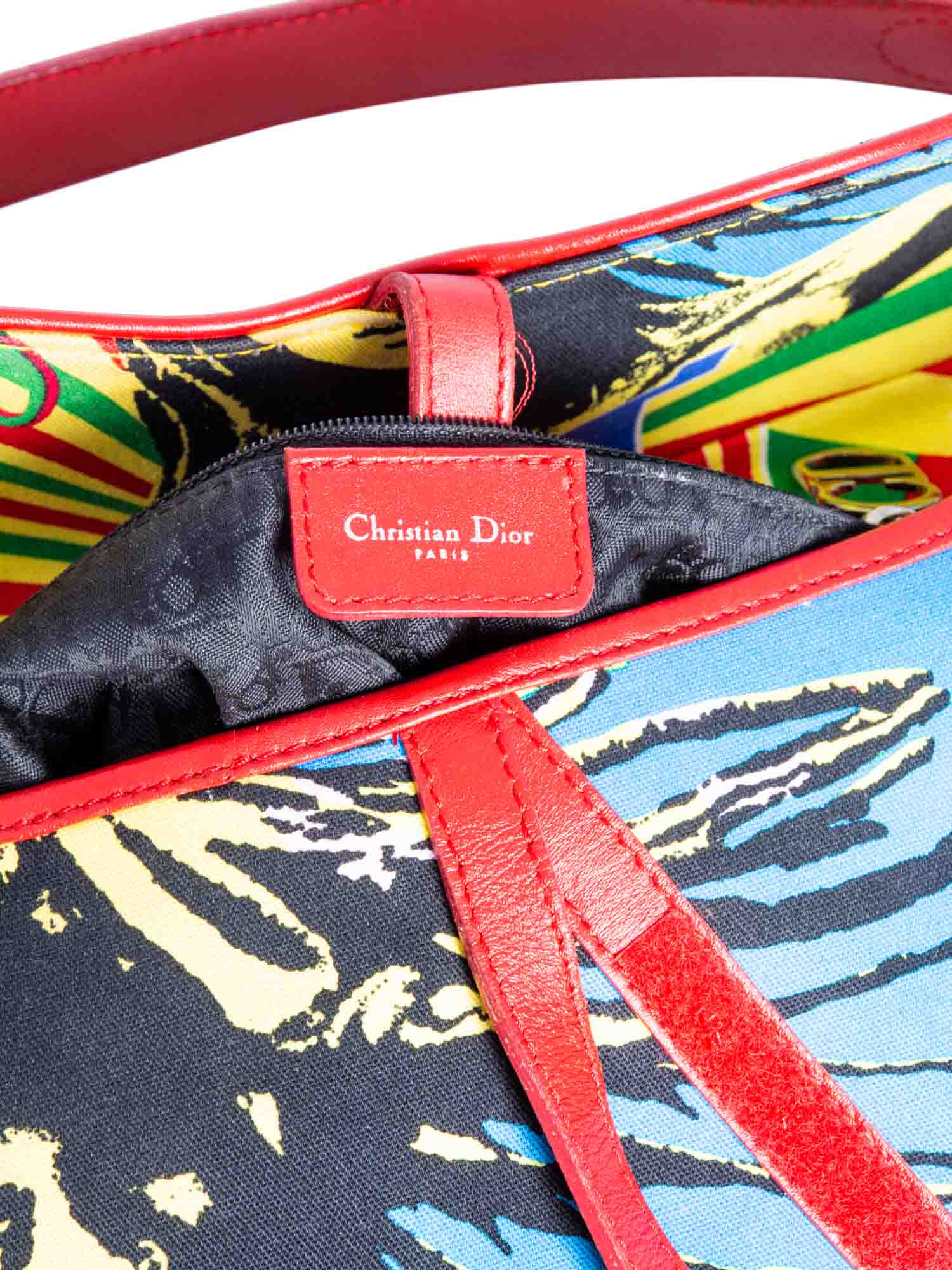 Christian Dior Collectible Rasta Mania Saddle Bag Multicolor