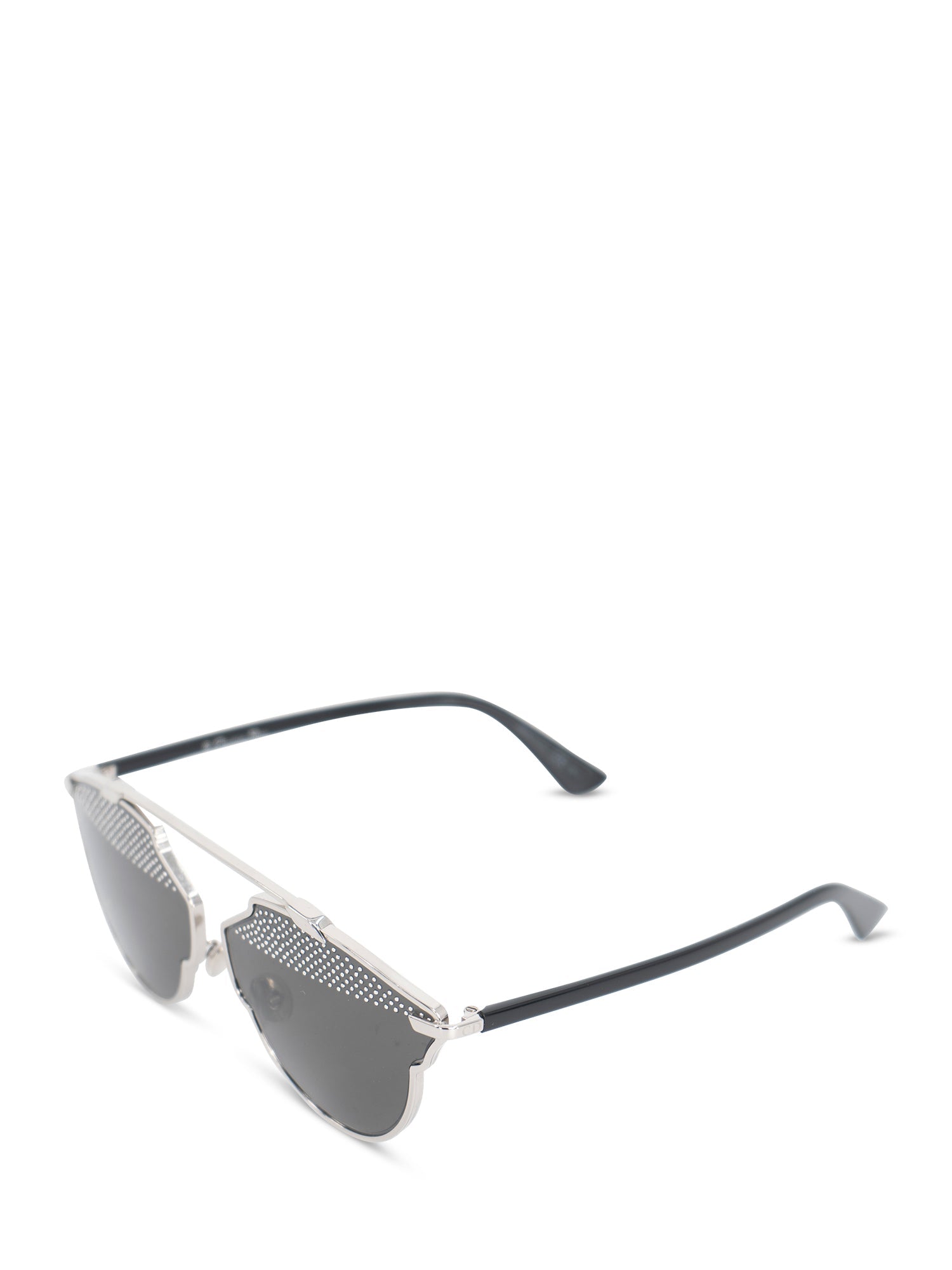 Christian Dior "Dior So Real S" Cat Eye Sunglasses Silver Black