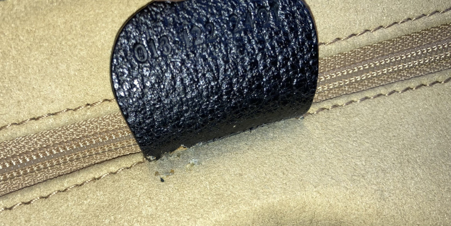 Gucci Leather Hand Painted Bamboo Top Handle Vanity Trunk Bag Black