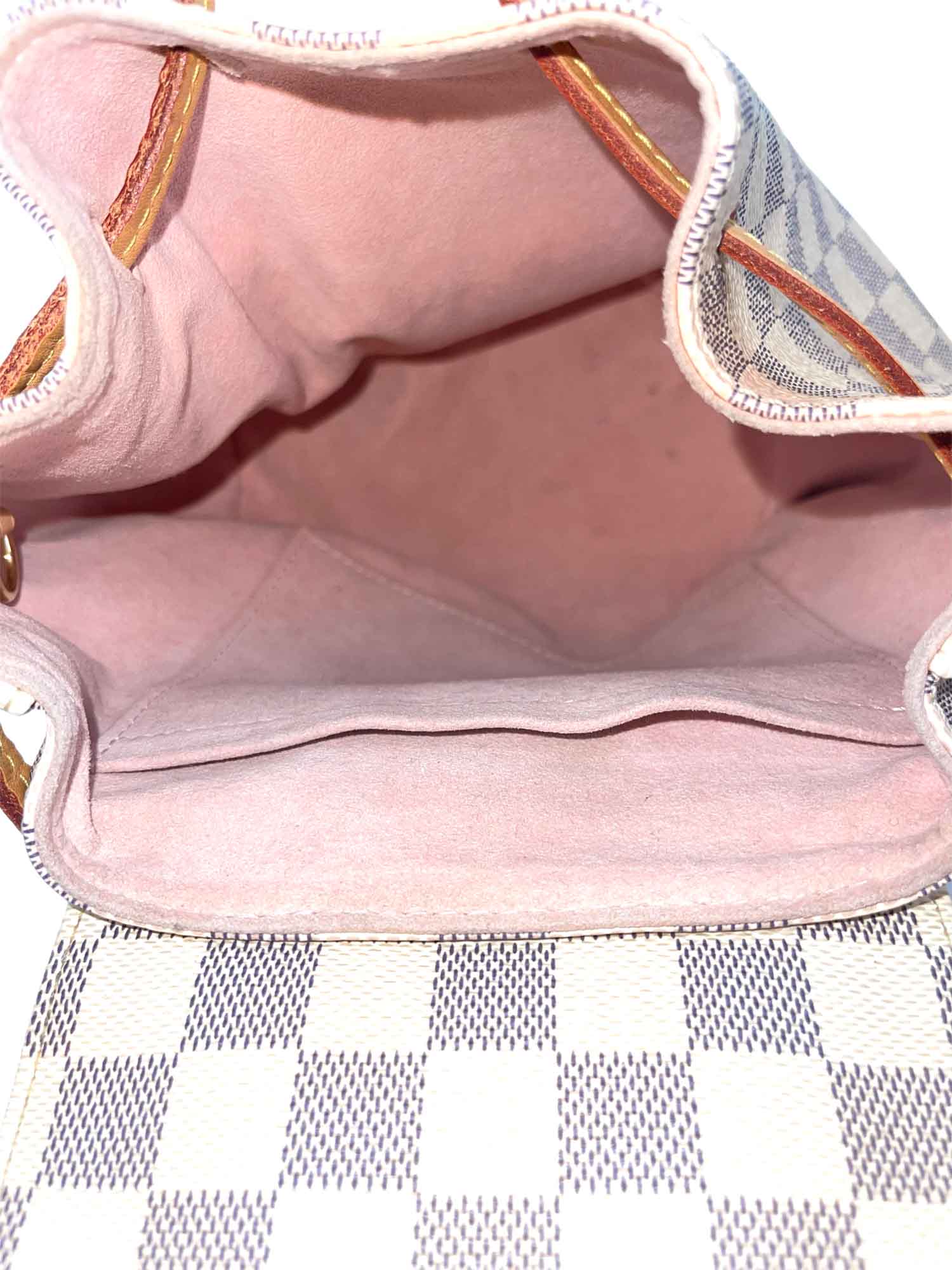 Louis Vuitton Damier Azur Sperone Backpack White Blue