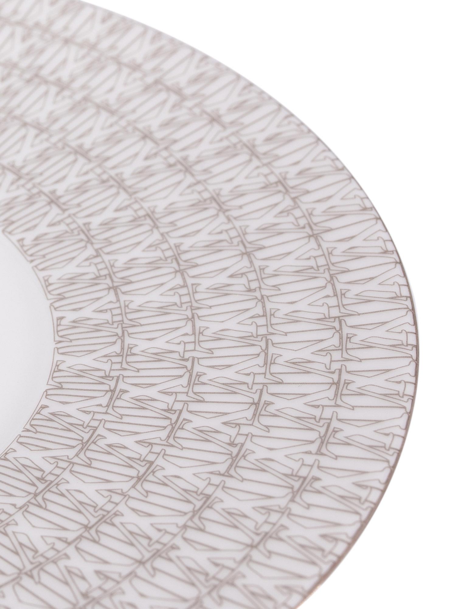 Louis Vuitton Monogram Porcelain Decorative Plates Set 2 White
