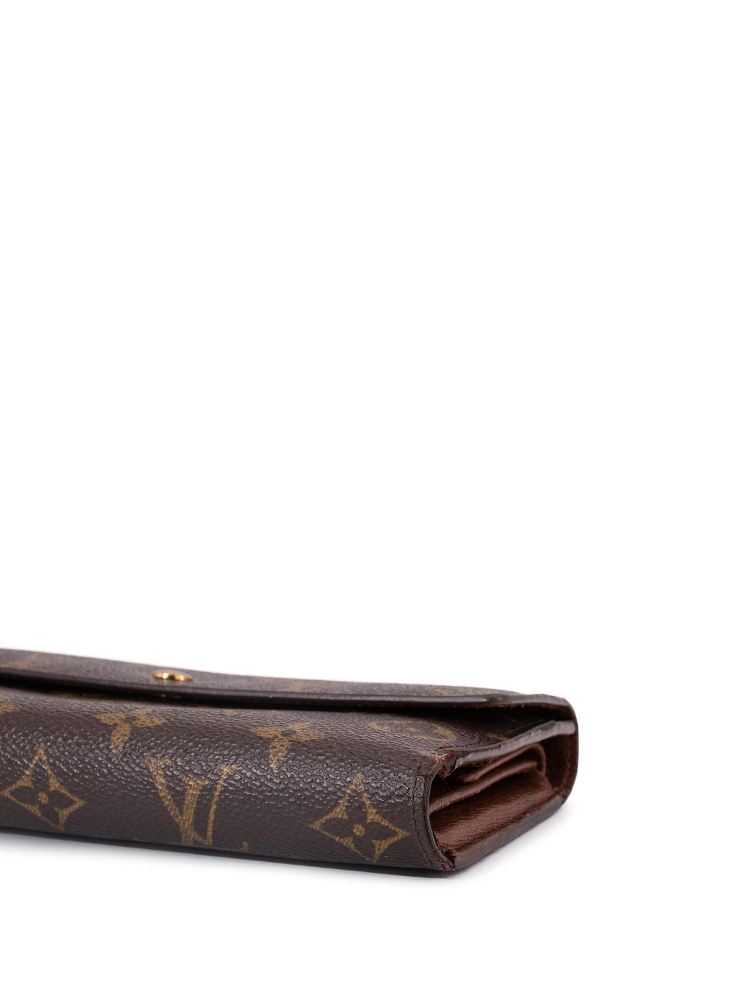 Louis Vuitton Monogram Sarah Long Wallet Brown