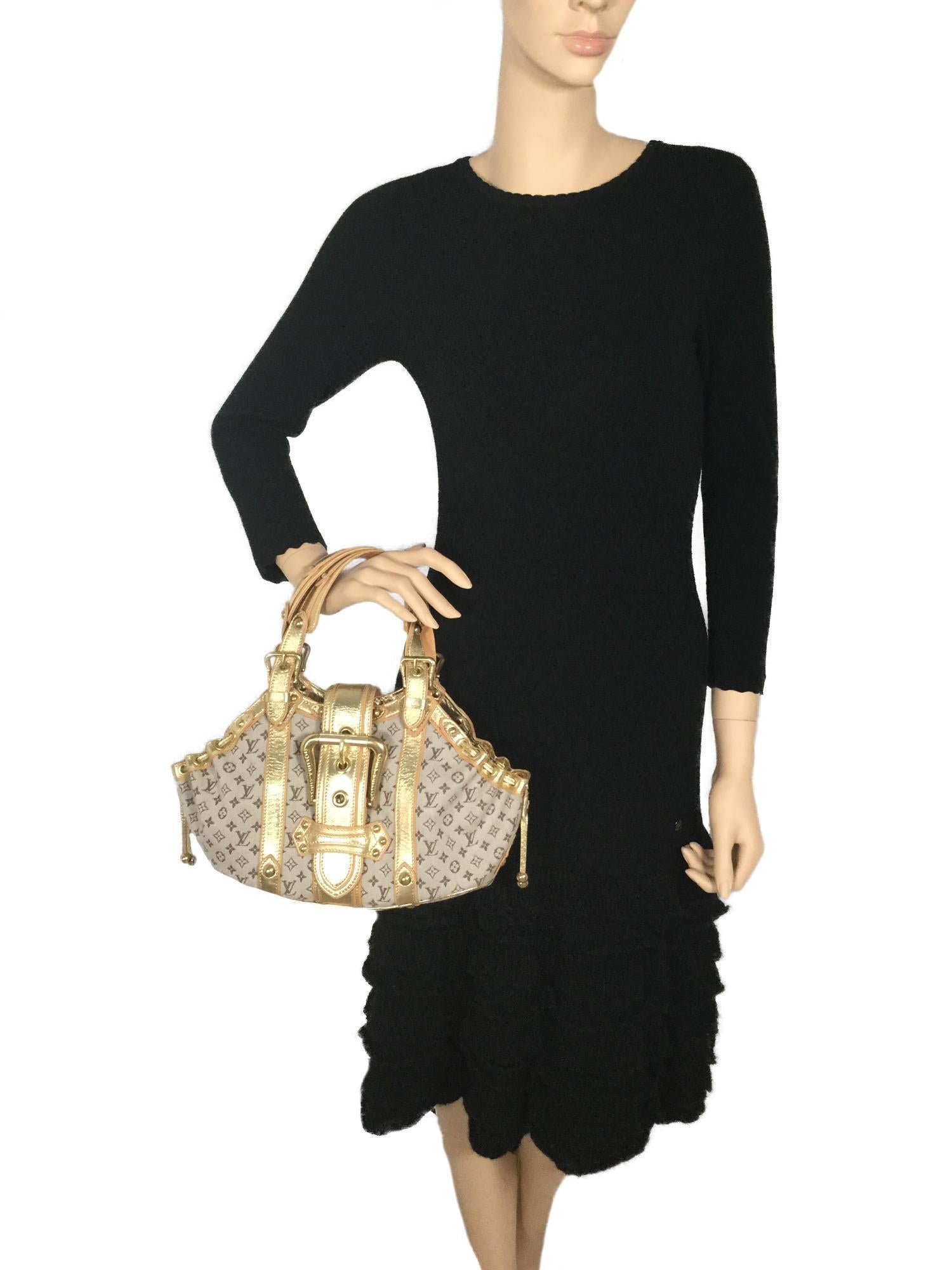 Louis Vuitton Monogram Theda GM Bag Gold