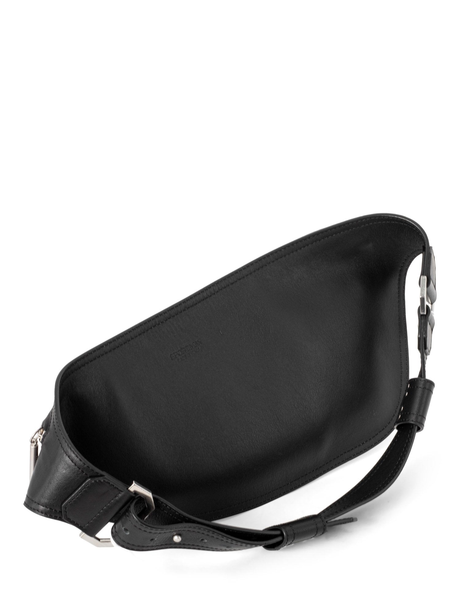 Max Mara Sportmax Leather Belt Bag Black