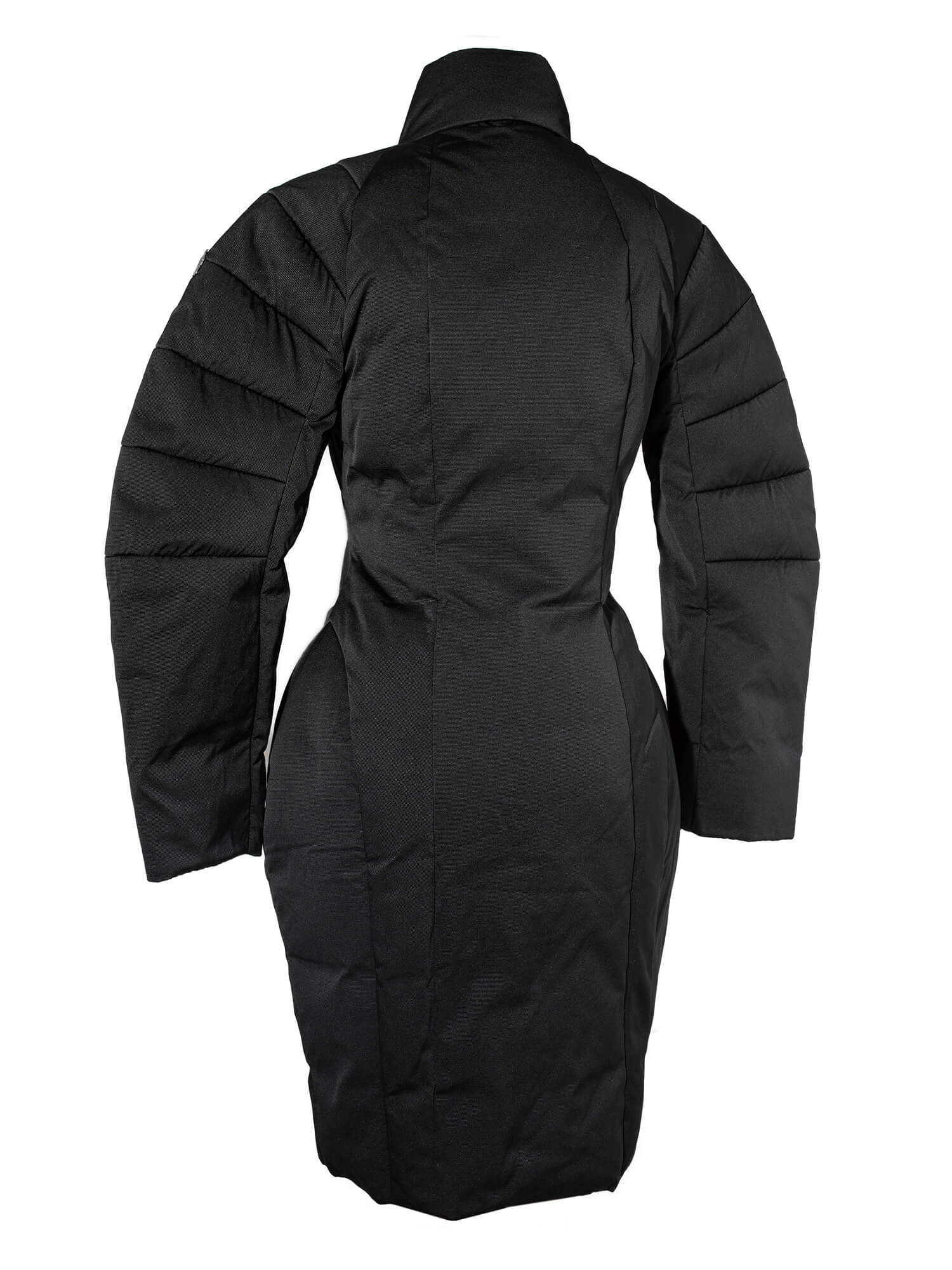 Moncler Runway Fitted Down Puffer Coat Black